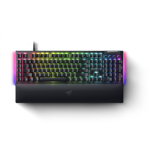 Игровая клавиатура Razer BlackWidow V4, Green Switch (RZ03-04690100-R3M1) русские буквы