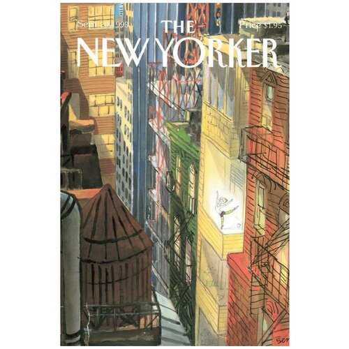 Постер / Плакат / Картина Обложки New Yorker - Городские улицы 50х70 см в подарочном тубусе