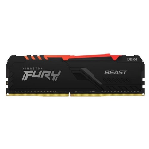 Оперативная память Kingston DDR4 8Gb 2666 MHz pc-21300 FURY Beast Black RGB (KF426C16BBA/8)