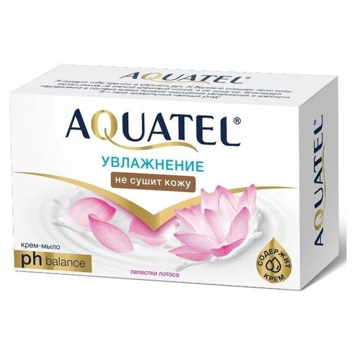 Крем-мыло твердое Aquatel "Лепестки лотоса", 90 г