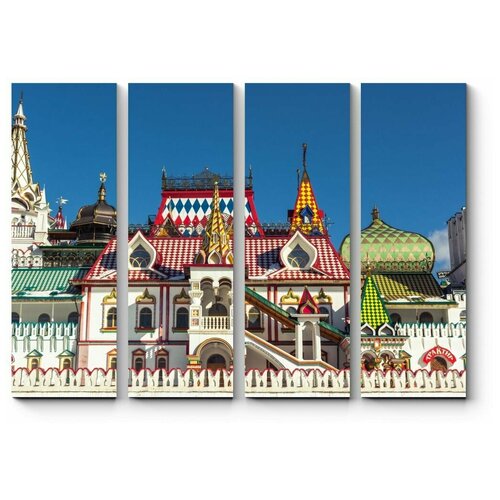Модульная картина Измайловский Кремль в лучах солнца140x105