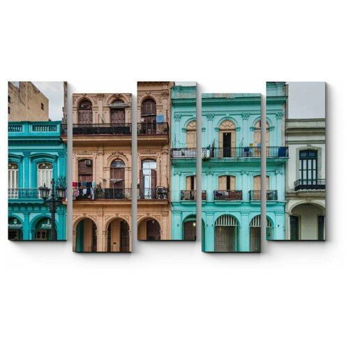 Модульная картина Красочные здания на Пасео-дель-Прадо100x58