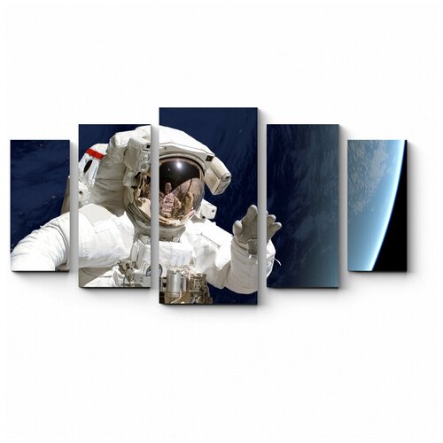 Модульная картина Привет из открытого космоса 160x88