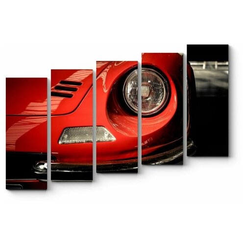 Модульная картина Фронтальные детали Ferrari 220x154