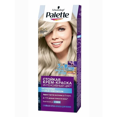PALETTE Крем краска для волос Icc A12 Платиновый блонд 110 мл