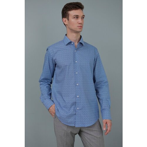 Рубашка Dave Raball, размер 41 176-182, синий