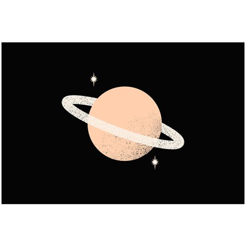 Постер / Плакат / Картина Планета в космосе 50х70 см в раме