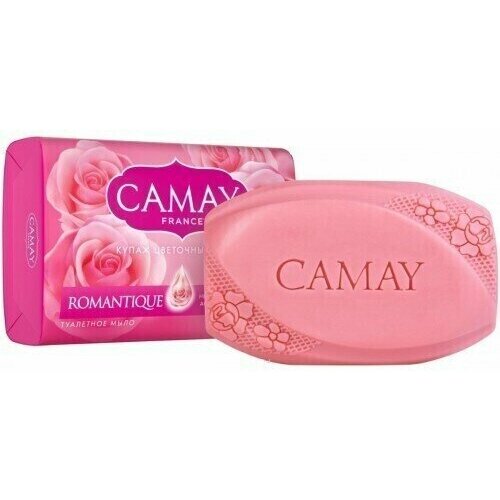 Camay Мыло туалетное Romantique Аромат алых роз, 85 г, 9 шт