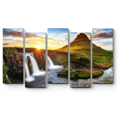 Модульная картина Живописный пейзаж Исландии220x127