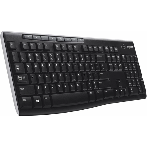 Клавиатура Logitech K270 черный/белый USB беспроводная Multimedia