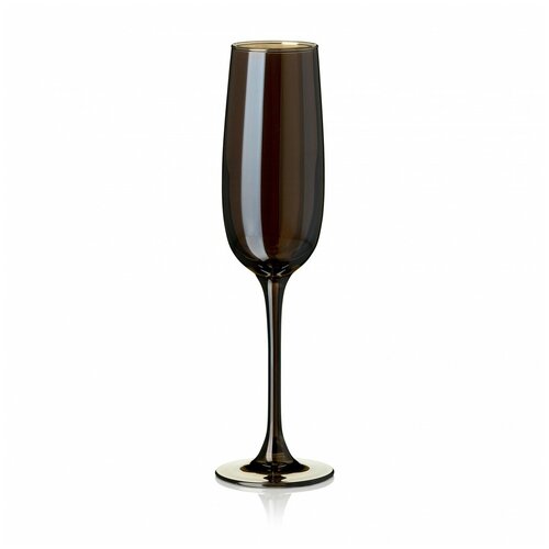 Набор 3 бокала для шампанского 175 мл "Горький шоколад"