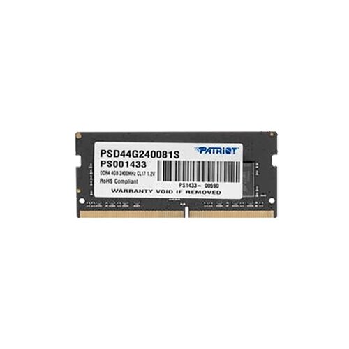 Оперативная память Patriot Memory SL 4 ГБ DDR4 2400 МГц SODIMM CL17 PSD44G240081S