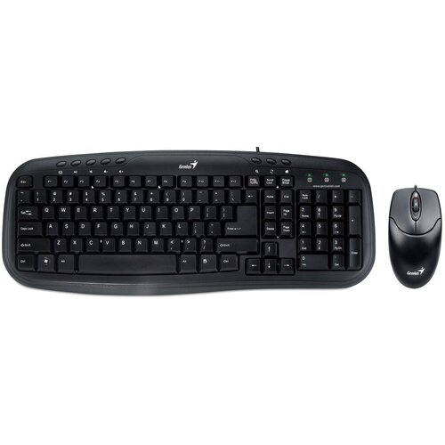 Клавиатура и мышь Genius KM-200, черный