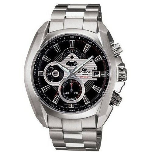 Наручные часы CASIO Edifice EF-548D-2A с хронографом, черный, серебряный