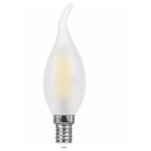 Лампа светодиодная LED 11вт E14 дневной матовая свеча | код 55171 | FERON (4шт. в упак.)