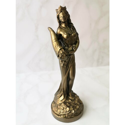 Статуэтка Фортуна богиня удачи 19 см. Цвет бронза. Гипс.