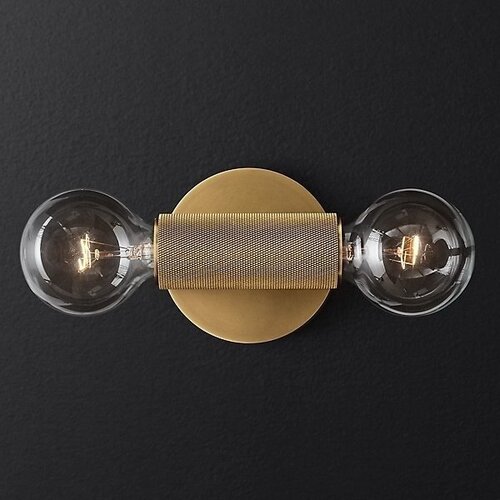 Бра Rh Utilitaire Inline Sconce Brass ImperiumLoft 44,557 (123279-22)