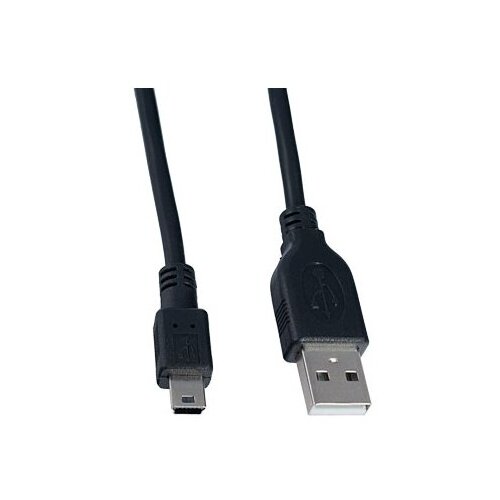 Кабель Perfeo USB - mini USB U4304, 0.5 м, 1 шт., черный