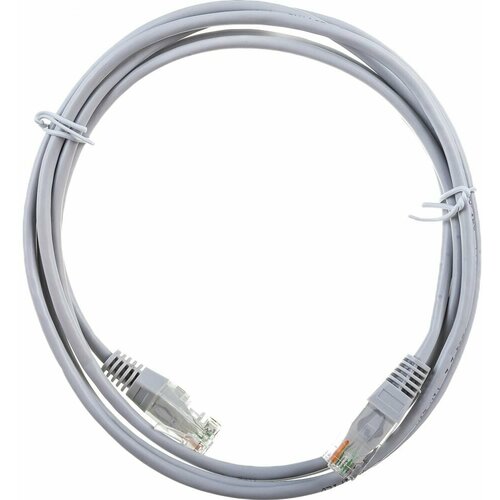 TWT Патч-корд RJ45-RJ45, 2 пары, UTP, категория 5е, 2 м, серый, -45-45-2.0-GY