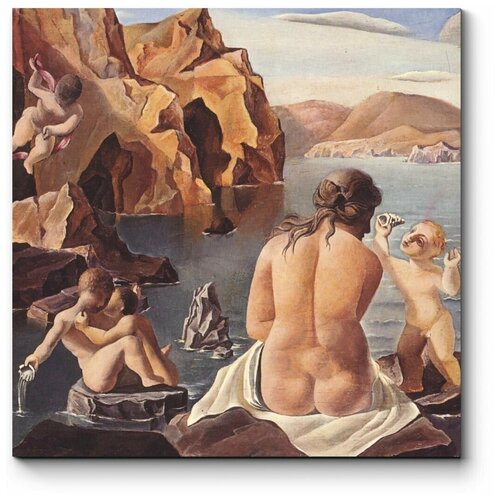 Модульная картина Венера и Кипидоны60x60