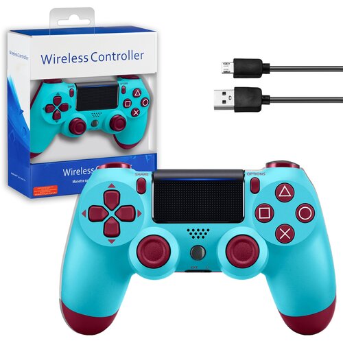 Беспроводной Bluetooth джойстик для PS4 контроллер подходит для Playstation 4 бирюзовый