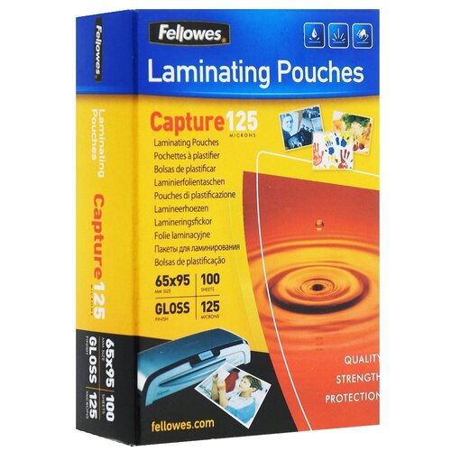 Пакеты для ламинирования Fellowes (53067) (64x95мм, 125мкм, уп. 100 шт)