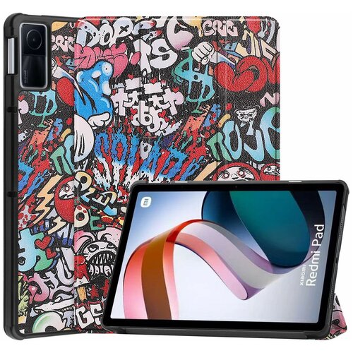 Чехол для планшета Redmi Pad 2022 10,6 дюйма, с красивым рисунком, прочный пластик (Граффити)