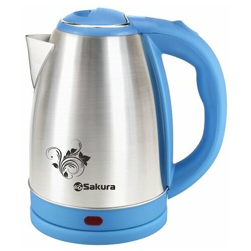 Чайник SAKURA SA-2135BLS 1,8л. 1800Вт. нерж+голуб