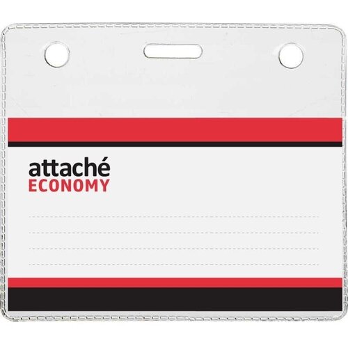 Бейдж горизонтальный Attache, 93х78мм, без держателя, 10шт.