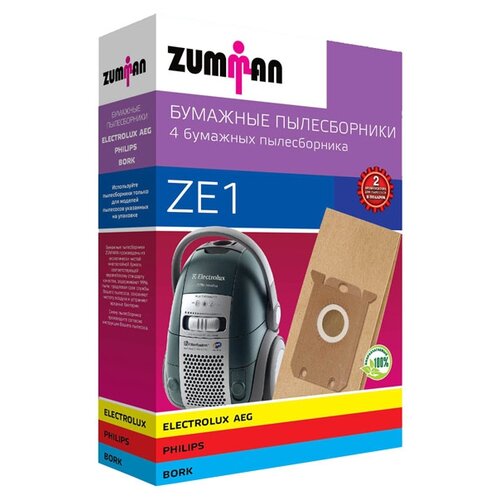 ZUMMAN Бумажные пылесборники ZE 1, 4 шт.