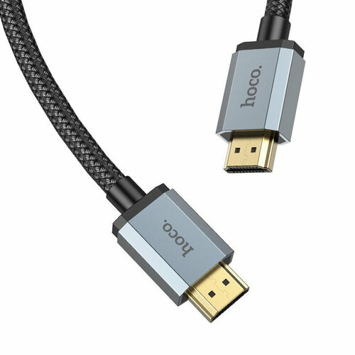 Кабель HDMI - HDMI HOCO US03, 3.0м, 18 Гбит/с, 4K Ultra HD 3840x2160, цвет: чёрный