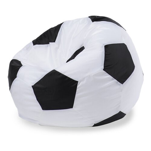 Чехол Пуффбери для кресла-мешка "Мяч" размер XL, белый/черный