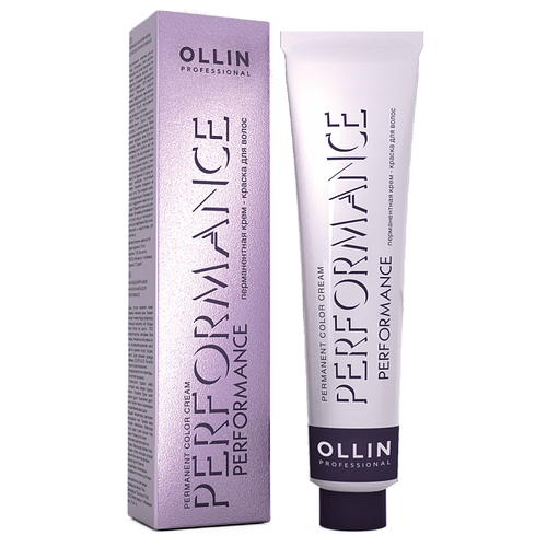 OLLIN Professional Performance перманентная крем-краска для волос, 7/4 русый медный, 60 мл