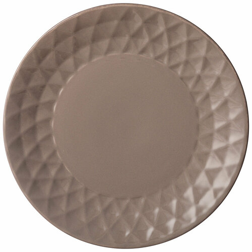 Тарелка обеденная столовая 24 см Лефард Мираж, керамика, мелкая белая, Lefard для подачи блюд и сервировки стола