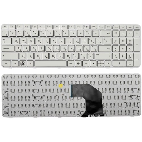 Клавиатура для ноутбука HP Pavilion G6-2000, G6-2100, G6-2200 белая с рамкой