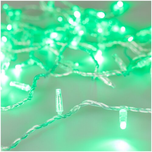 Ardecoled Светодиодная гирлянда ARD-STRING-CLASSIC-1000-CLEAR-100LED-PULSE Green (230V, 7W) (Ardecoled, IP65) 031640