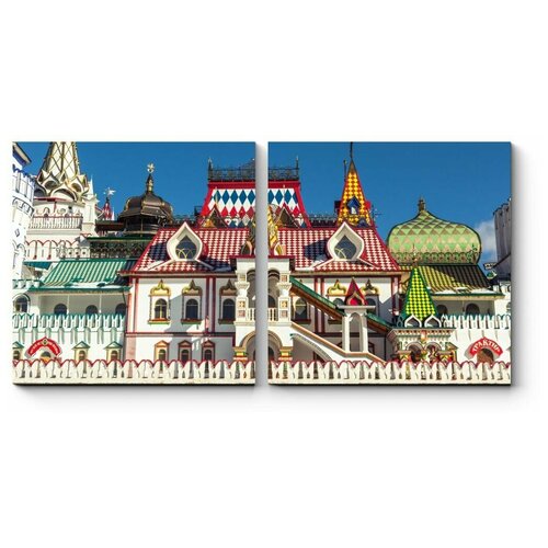 Модульная картина Измайловский Кремль в лучах солнца130x65