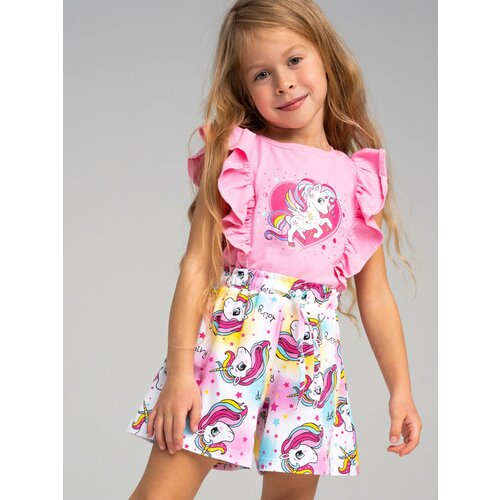 Пижама  playToday, размер 122, фиолетовый