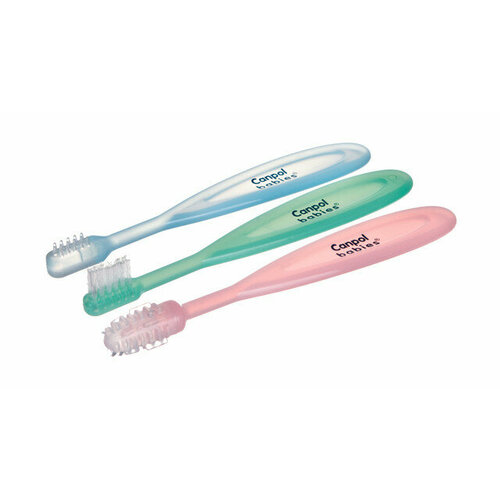 Детская зубная щетка Canpol babies, обучающий набор для чистки зубов, от 0 мес
