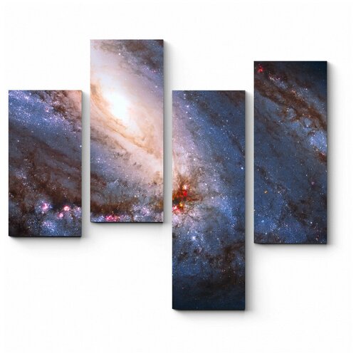 Модульная картина Свет галактик 124x116