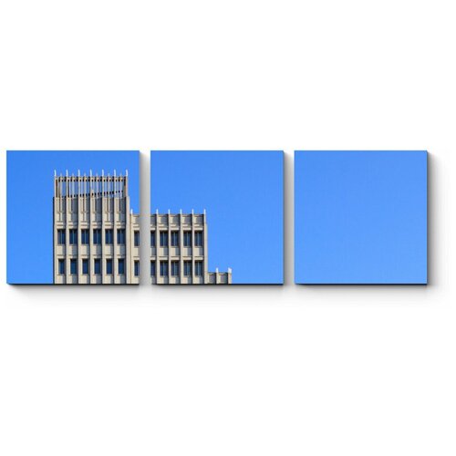 Модульная картина Одинокий небоскреб 110x37