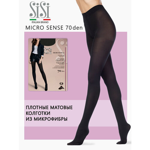 Колготки Sisi Micro Sense, 70 den, размер 2, черный