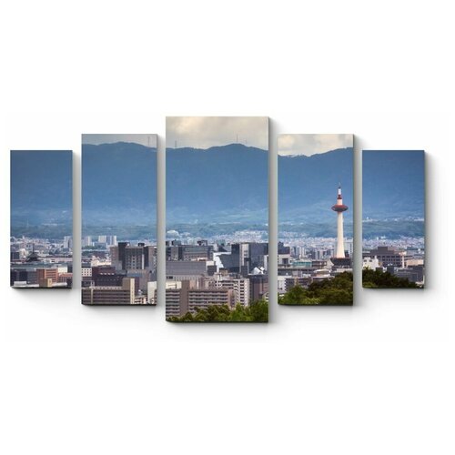 Модульная картина Пролетая над Киото100x55