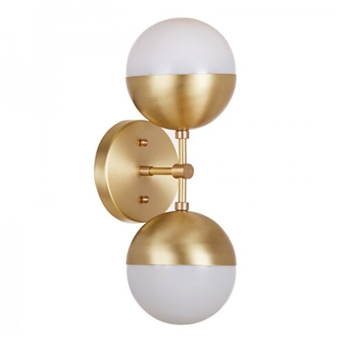 Настенный светильник Loft Concept Copper Light Bra Duos Brass, E27, 80 Вт, кол-во ламп: 2 шт., цвет арматуры: золотой