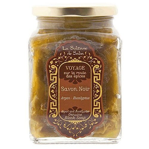 La Sultane de Saba Мыло мягкое Authentic Black Argan And Eucalyptus, 300 мл, 300 г
