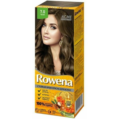 ROWENA Стойкая Крем - Краска для волос аммиачная, тон 7.0 Русый