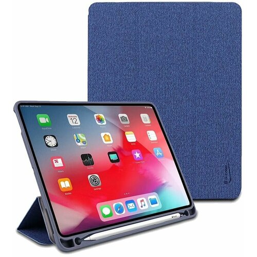 Чехол G-Case для iPad Pro 12.9" (3 Gen) Denim полиуретановый синий