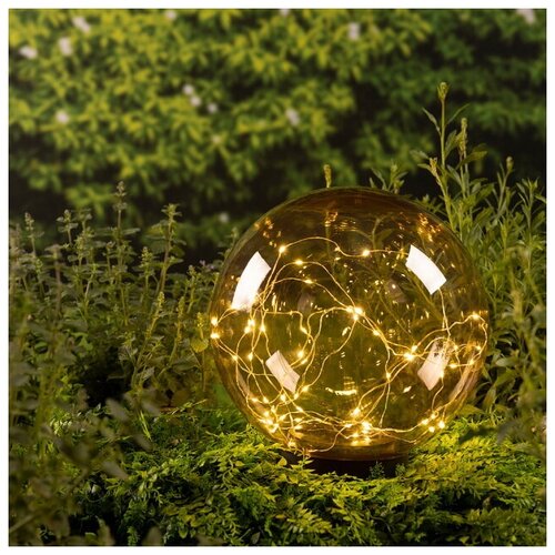 Kaemingk Садовый солнечный светильник Solar Tadema Amber 38*30 см, IP44 897423