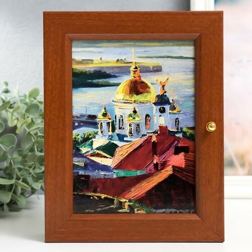 Ключница "Новгород" 17х22 см, орех 9443070