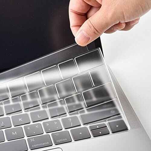 Накладка защитная на клавиатуру MacBook Retina без TouchBar (2015-2018) вертикальный Enter прозрачная